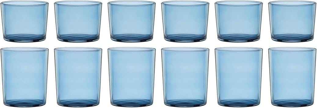 Amazon.com | Oneida 895976 Stackables Blue Drinkware, Set Of 12: Mixed ...