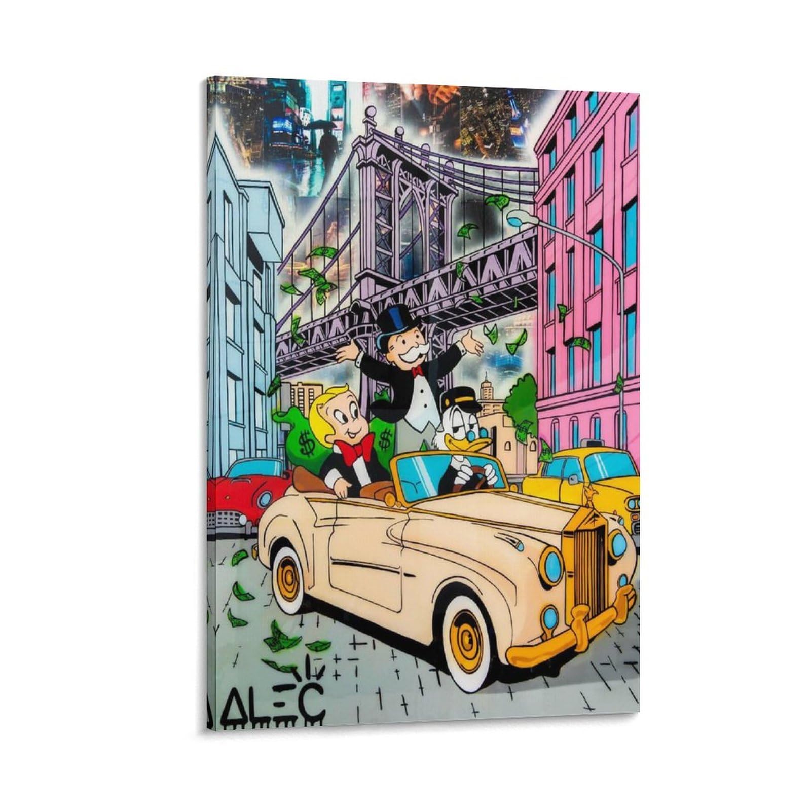 Pinturas De Monopolio De Alec Alec Monopoly El Chapo Graffiti Pintura