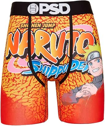 PSD Men's Boxer Brief (Orange/Naruto Logo, XXL) at Amazon Men’s ...