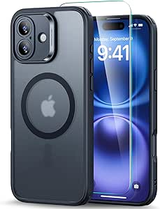 Amazon.com: ESR for iPhone 16 Plus Case (4 in 1) Set, Translucent Matte Case, Compatible with ...