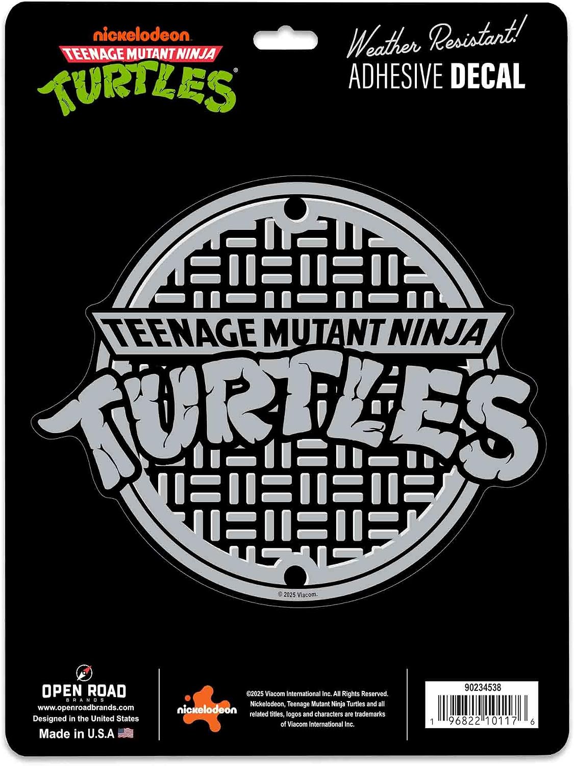 Amazon.com: Teenage Mutant Ninja Turtles Manhole Cover Adhesive Vinyl ...