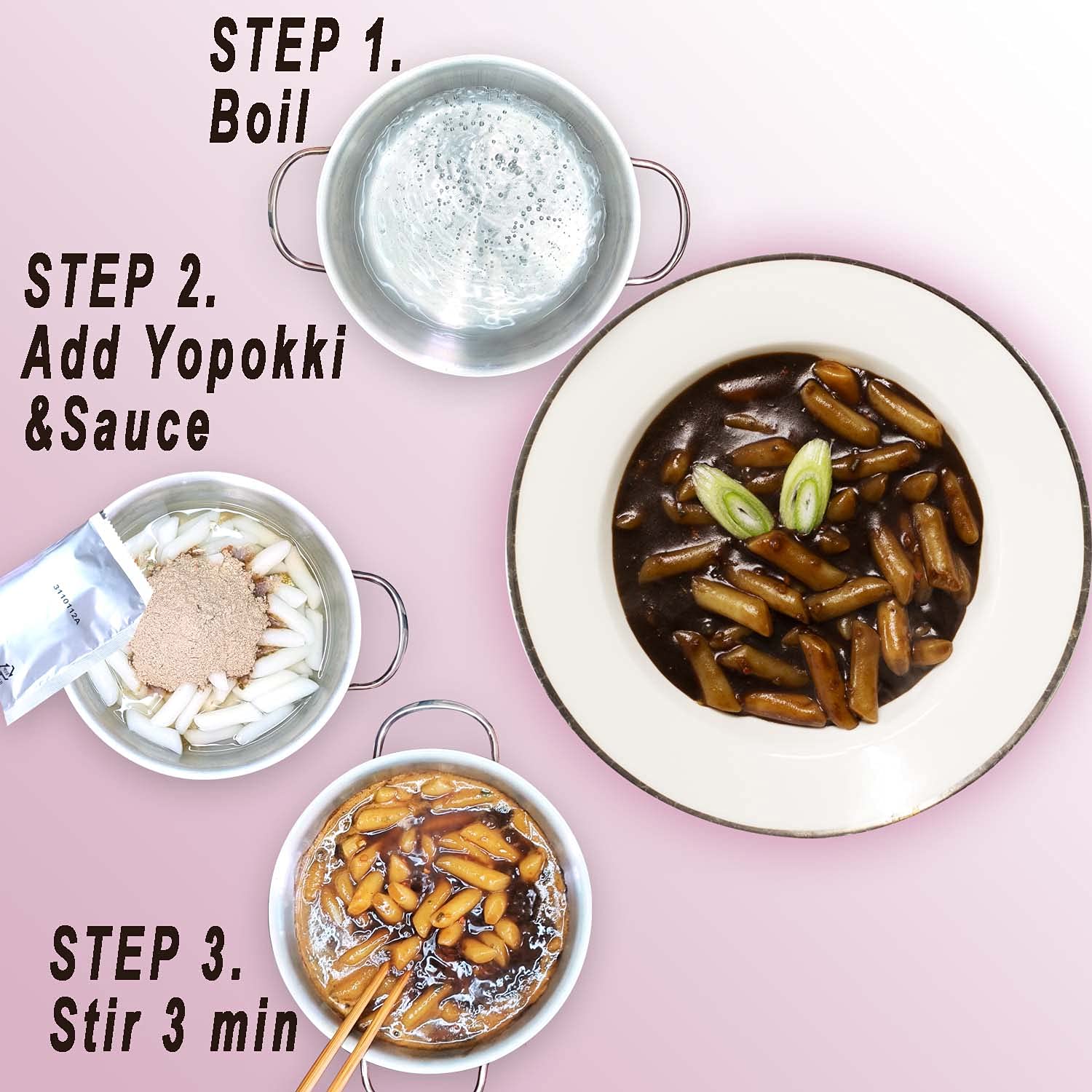 Snapklik.com : Yopokki Instant Tteokbokki Pack (Jjajang, Pack Of 2 ...