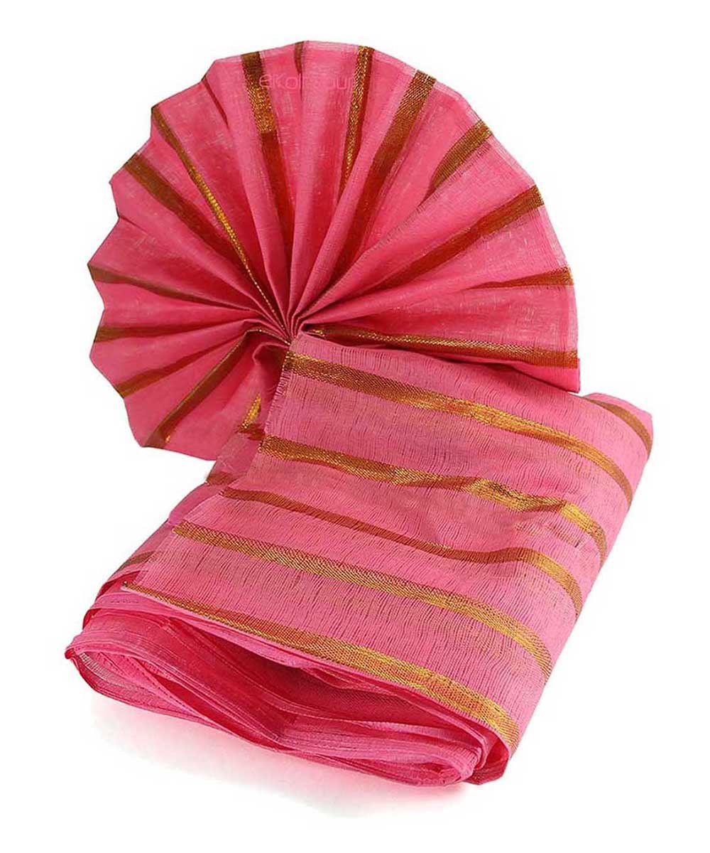 Buy eKolhapuri Men's Cotton Fabric Traditional Roto Jari Pheta (Pink ...