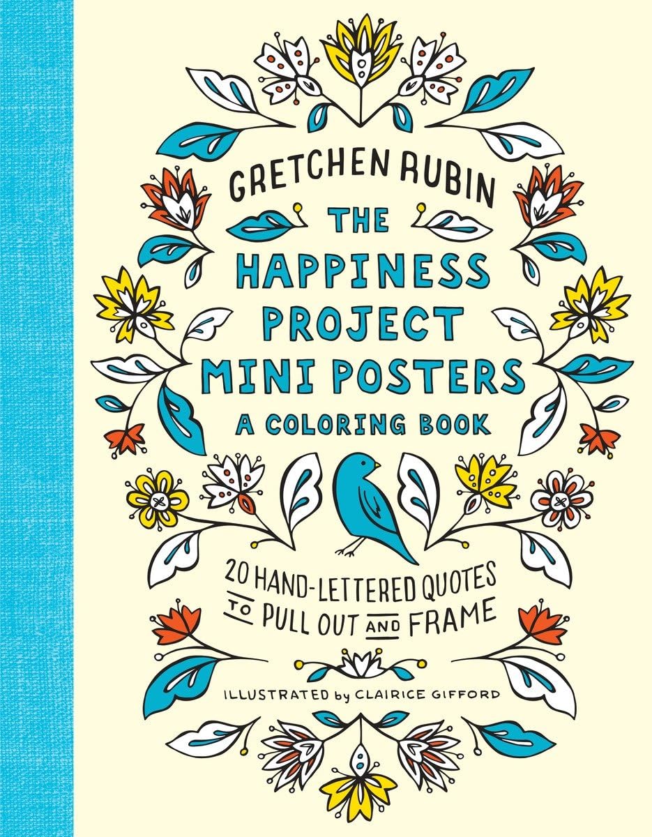 Amazon.com: The Happiness Project Mini Posters: A Coloring Book: 20 ...