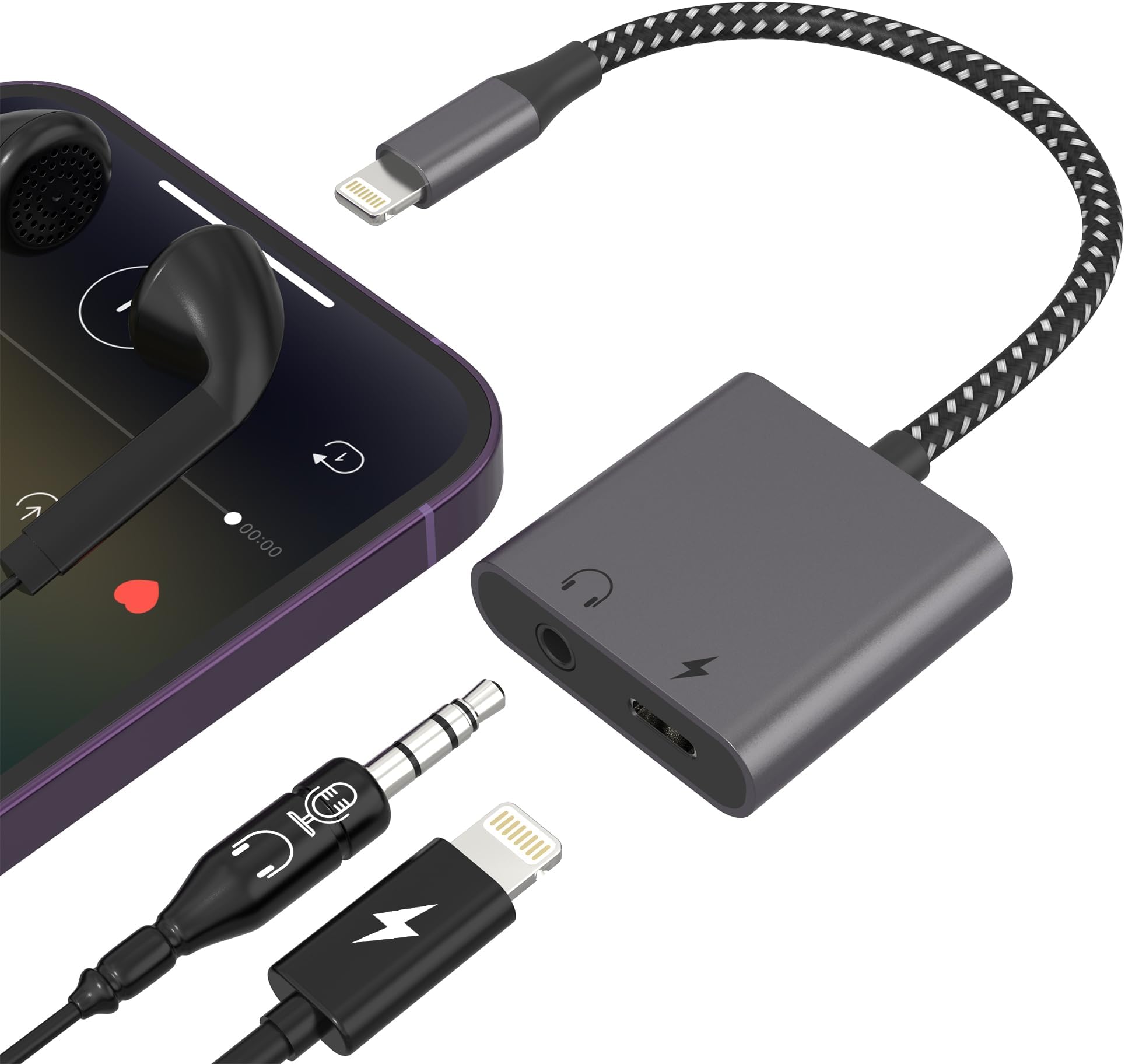 Amazon.com: Anker Lightning to 3.5mm Headphone Jack Adapter, [MFi ...