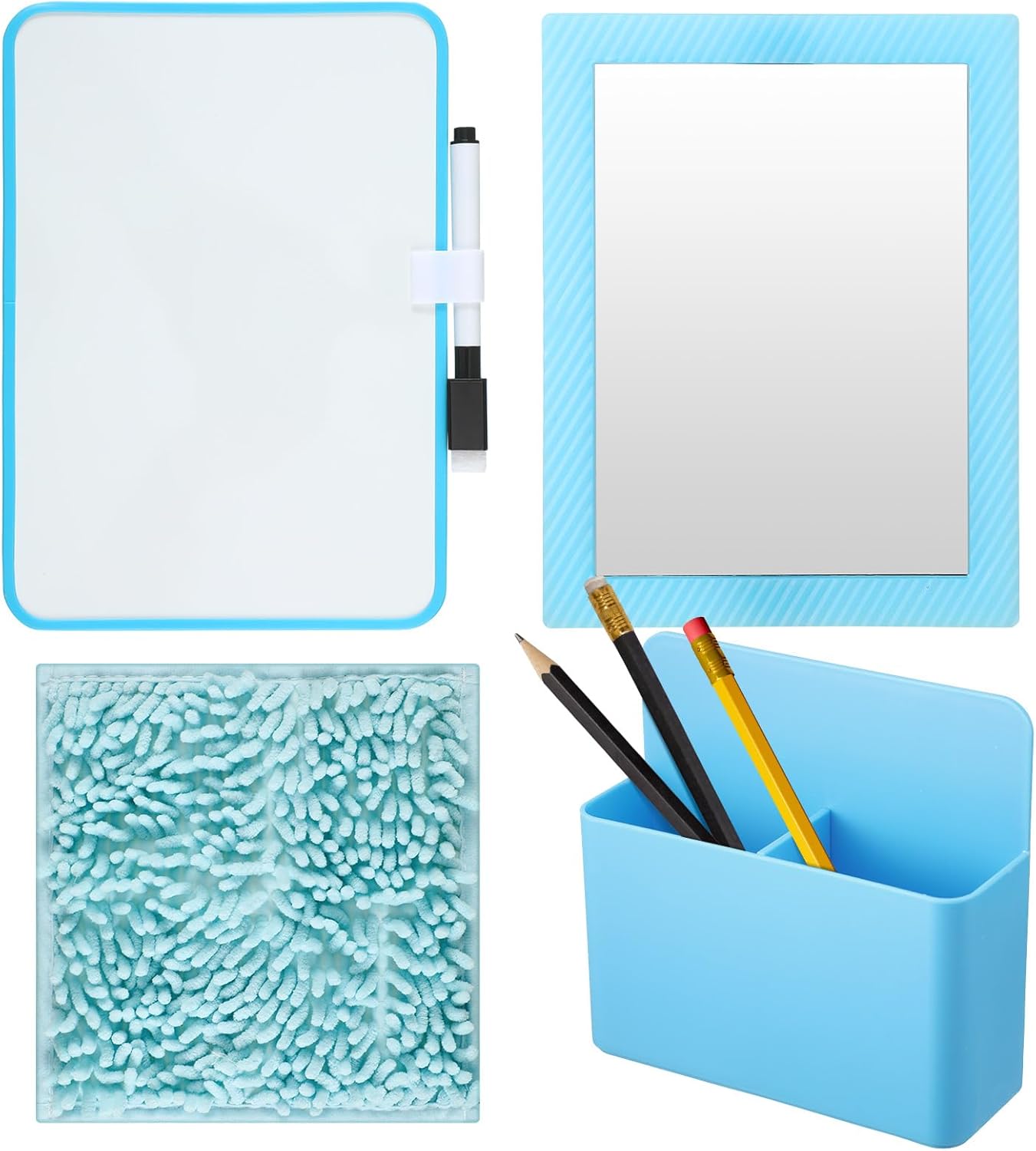 Amazon.com : Sintuff 6 Pcs Magnetic Locker Set with Dry Erase Board Fur ...