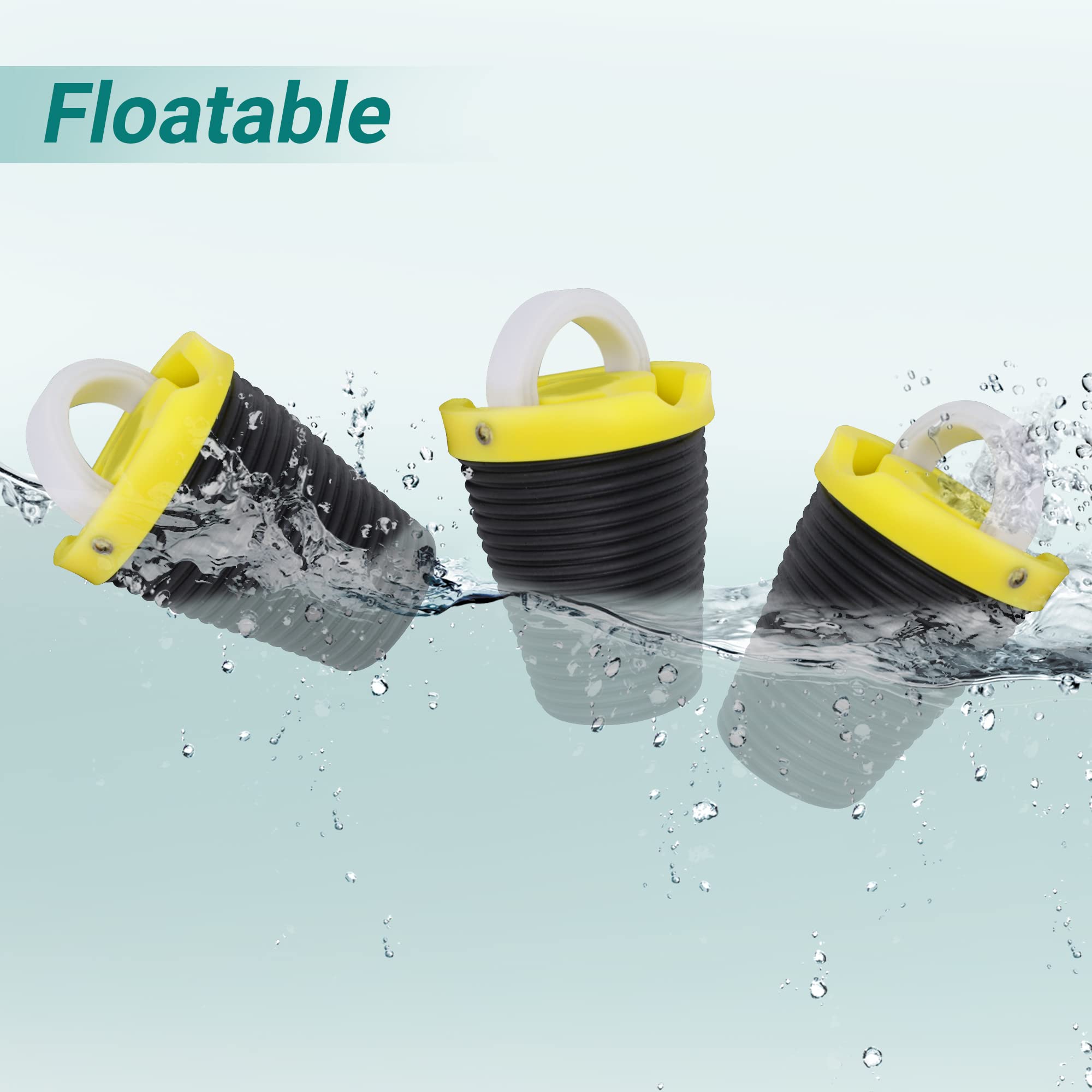 GanFindX 4 Packs PA Kayak Scupper Plug Kit, Wear-Resistant Fits Most ...