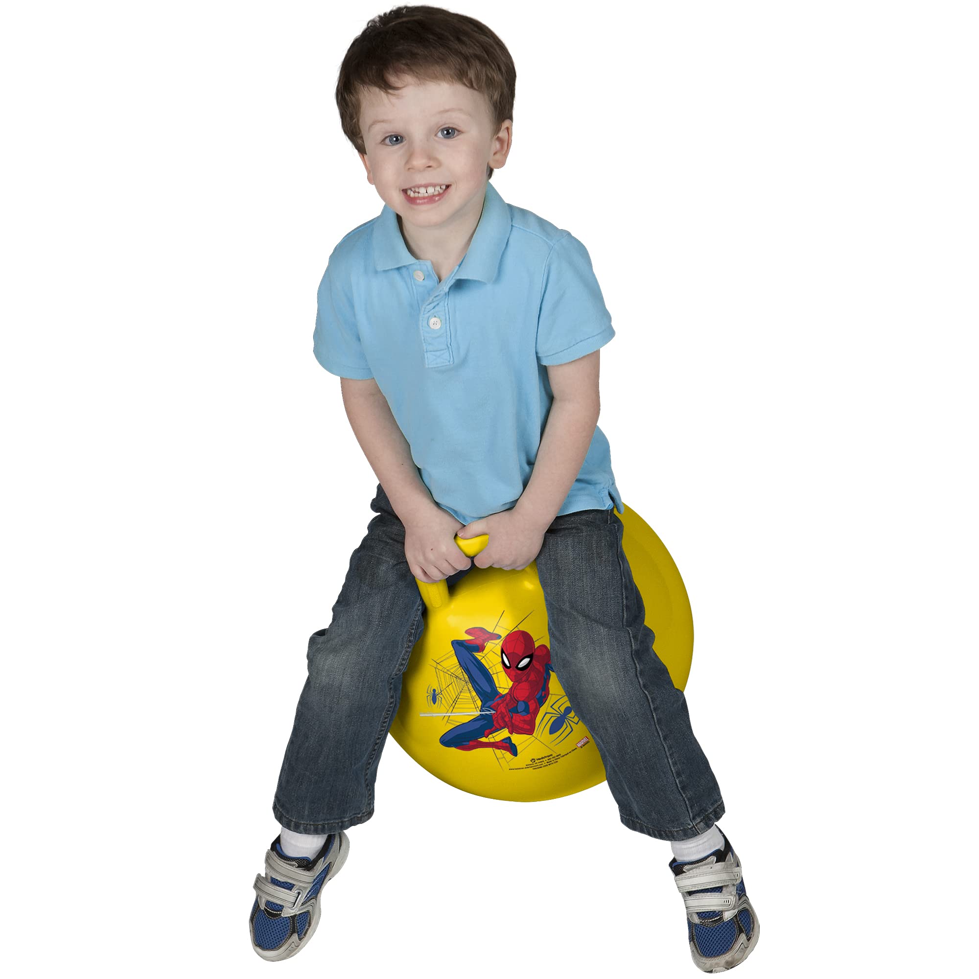 Snapklik.com : Hedstrom Marvel Spider-Man Hopper, 15-Inch, Yellow