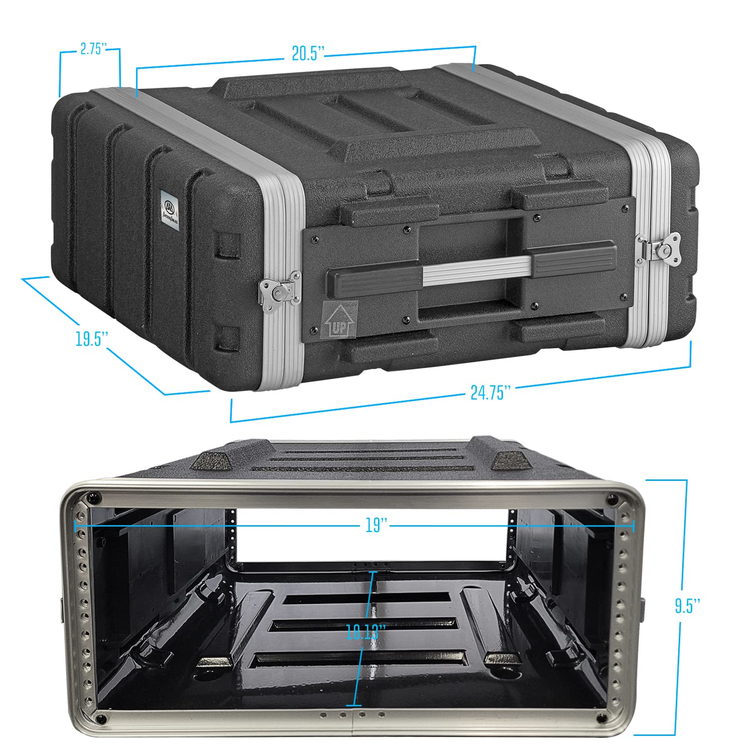 Snapklik.com : AxcessAbles 4U 19-Inch Depth Portable Equipment Rack ...