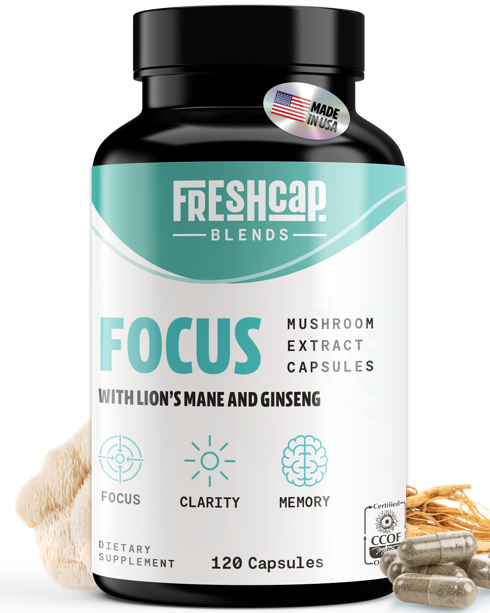 Amazon.com: FreshCap Focus Supplement - Brain Supplements for Memory ...