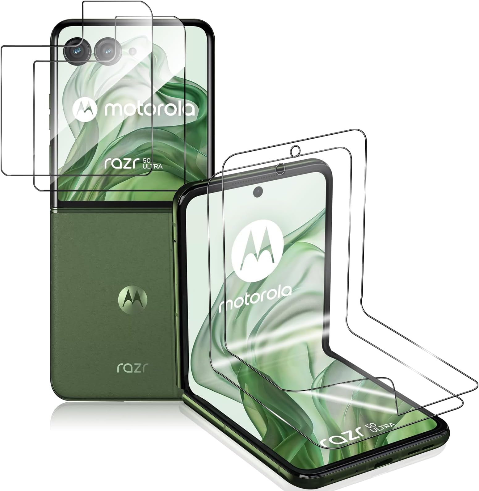 Amazon.com: for Motorola Moto Razr 2024/2025 Screen Protector, [2+2 ...