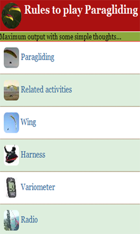 Rules to play Paragliding - App on the Amazon Appstore