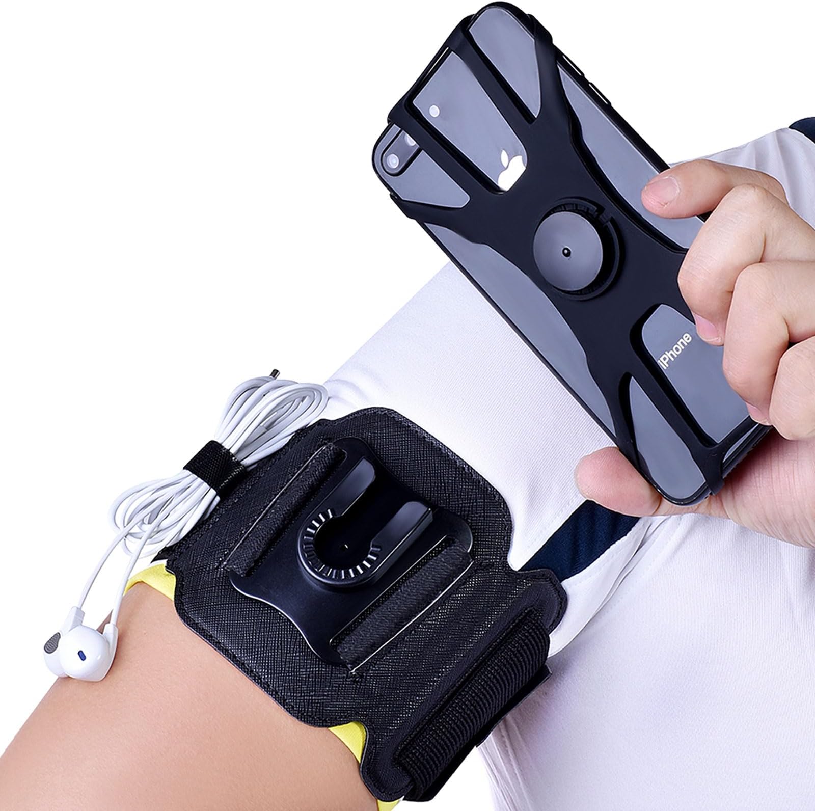 Amazon.com: MOVOYEE Phone Holder for Running Armband Cell Phone Holder ...