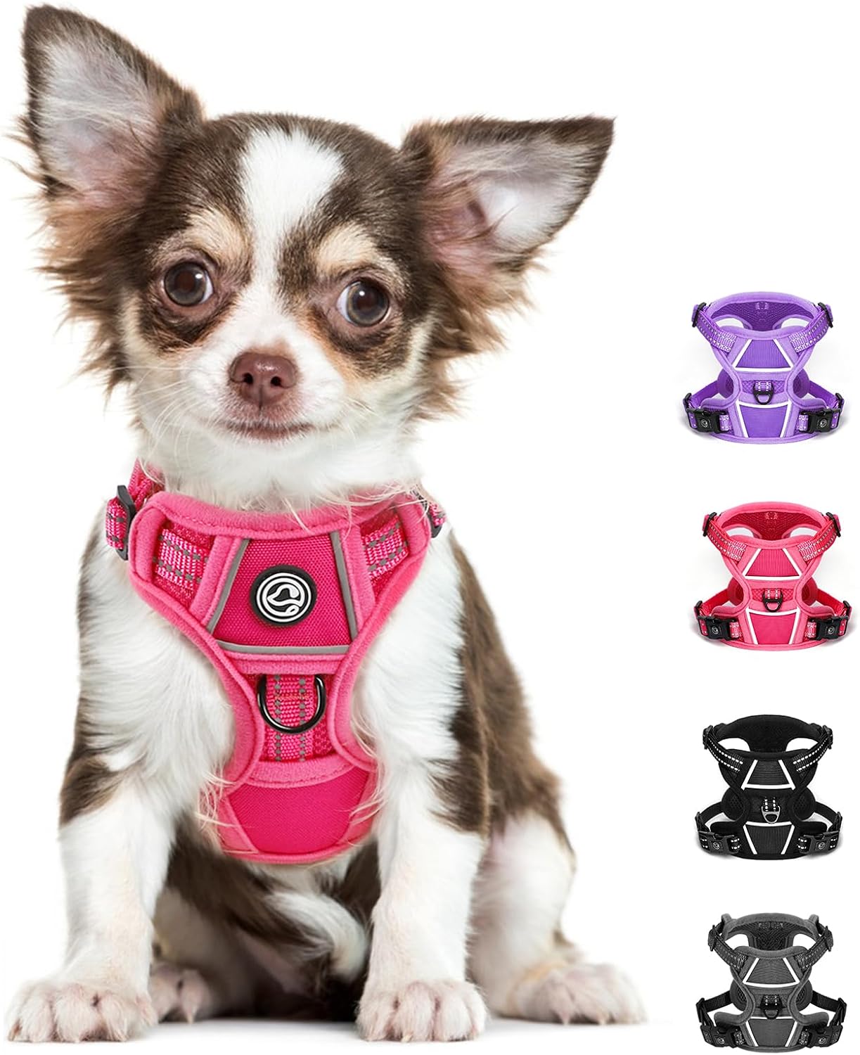 Amazon.com : Puppy Harness No Pull Dog Vest Harness Breathable Padded ...