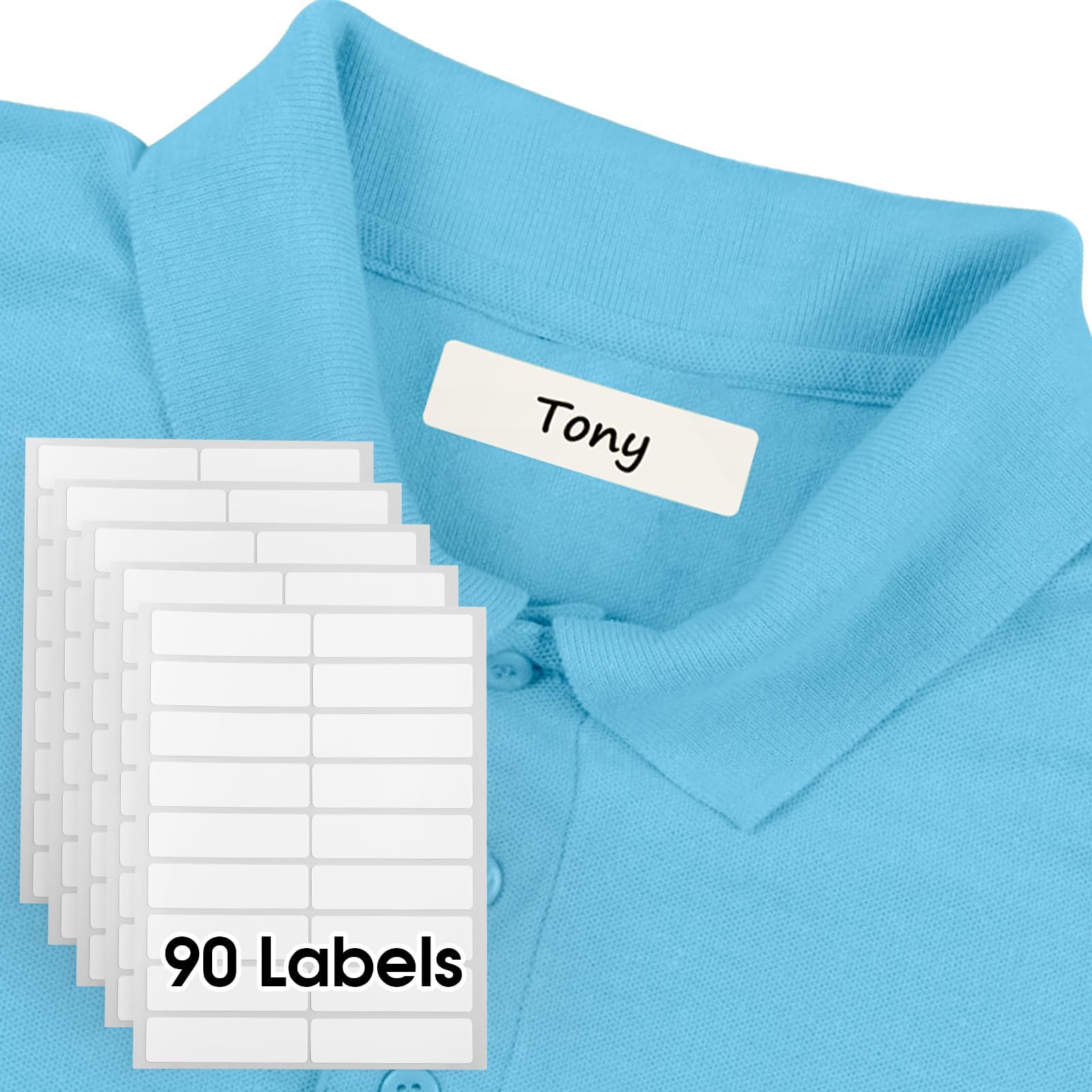 Amazon.com : Avery No-Iron Fabric Labels, 1/2" x 1-3/4", Washer and ...