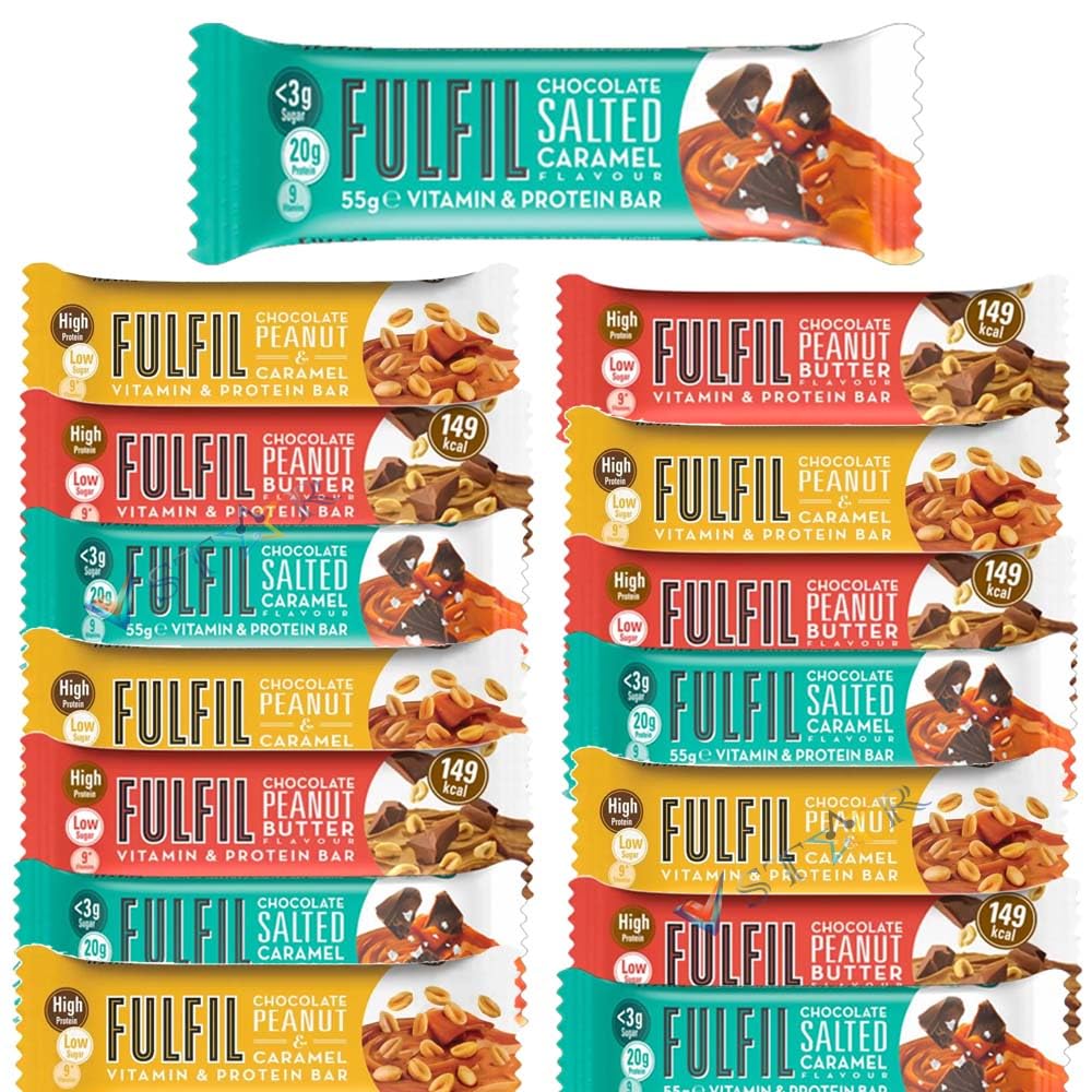 Fulfil Peanut Butter,Salted Caramel,Peanut & Caramel Flavour Vitamin ...