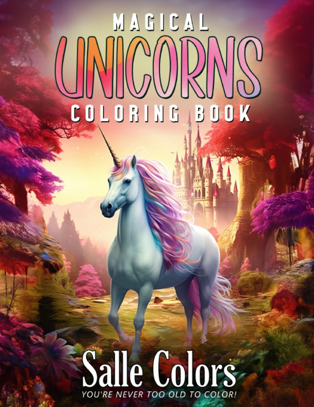 Amazon.com: Magical Unicorns Coloring Book: Whimsical Forest Adventures ...