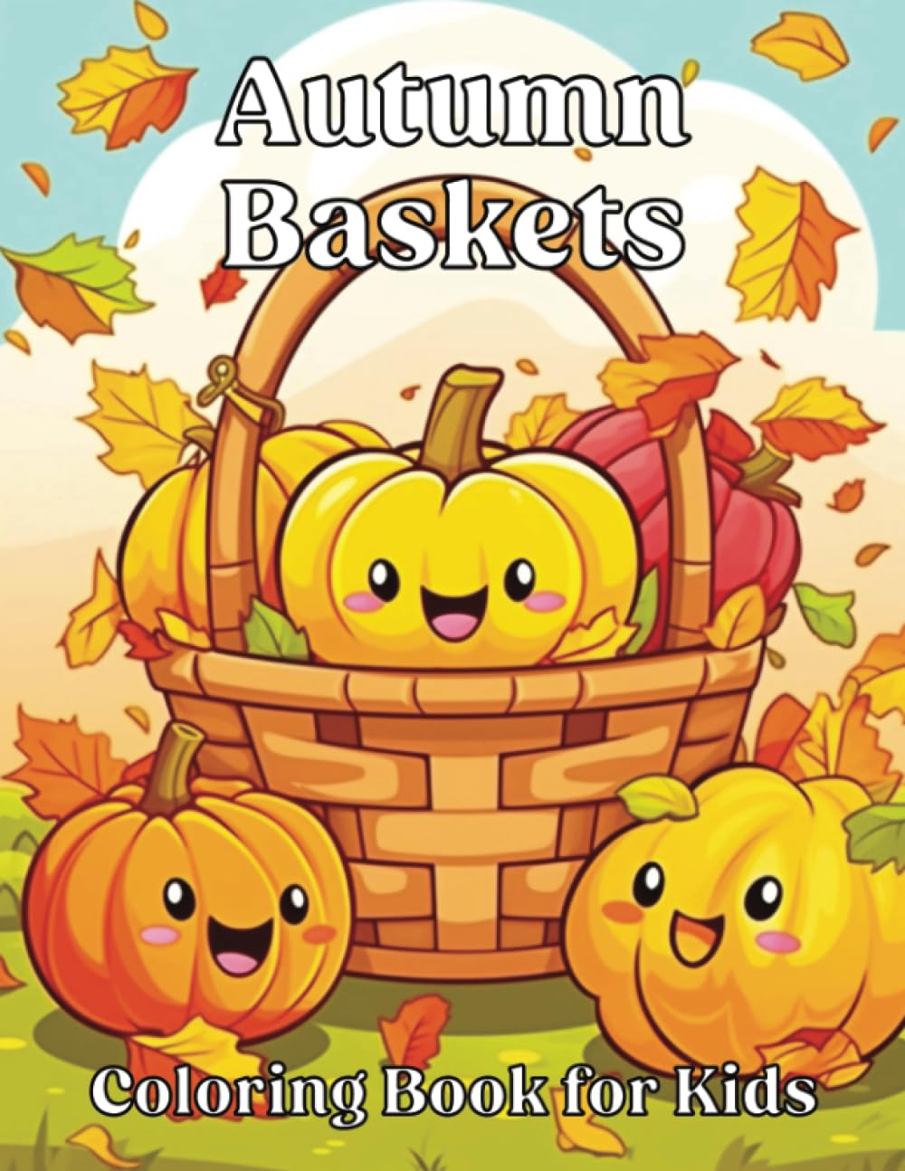 Amazon.com: Autumn Baskets Coloring Book for Kids, Fall Coloring Pages ...