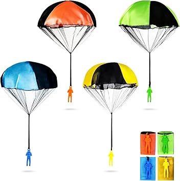 Amazon.com: Parachute Toy for Kids, Outdoor Toys Flying Parachute Men ...