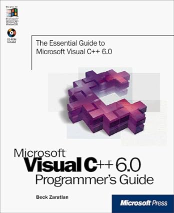 Amazon.com: Microsoft Visual C++: Programmers Guide: 9781572318663: Zaratian, Beck: Books