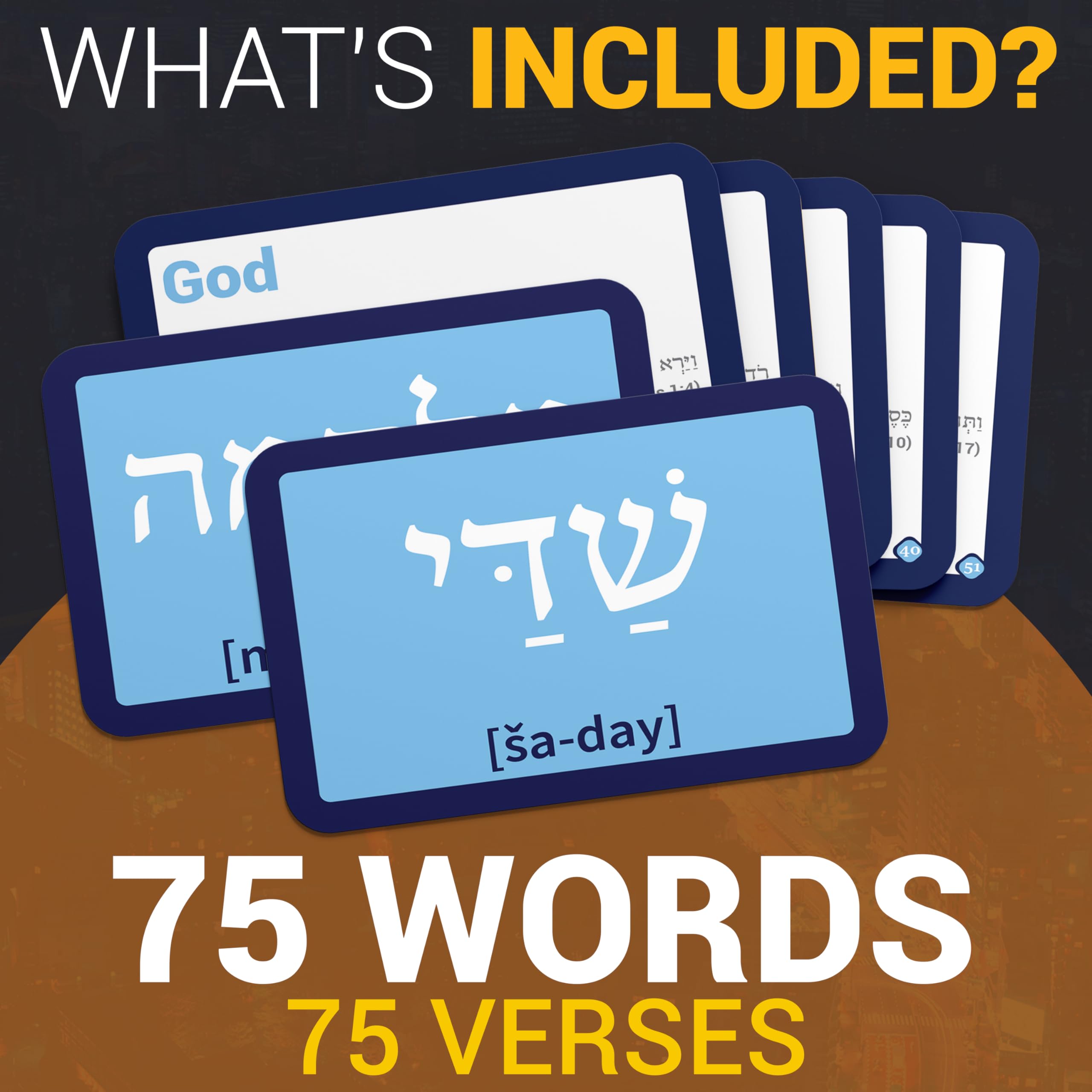 Snapklik.com : Briston Hebrew Biblical Terms Flash Cards - 75 Cards For ...