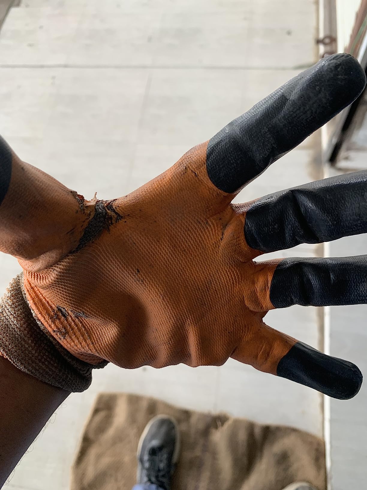 RK TRENDS R&P Industrial Safety Nylon Anti Cut Resistant Hand Gloves ...