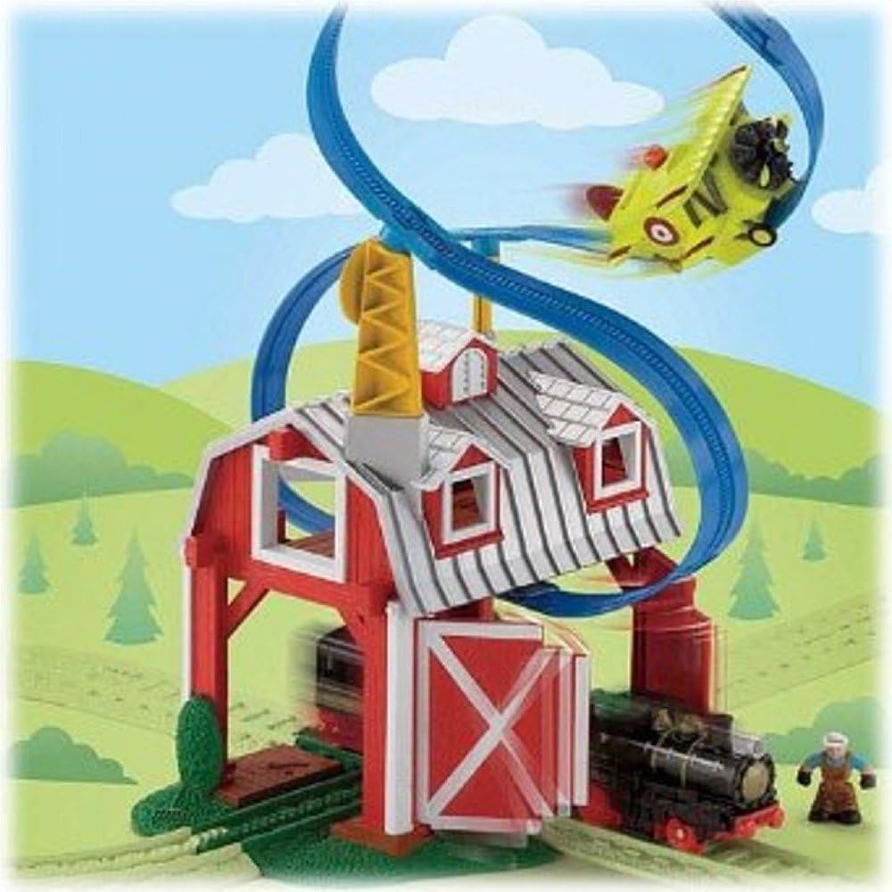 Fisher-Price GeoTrax Rail and Road System Blast-Through Barn with ...