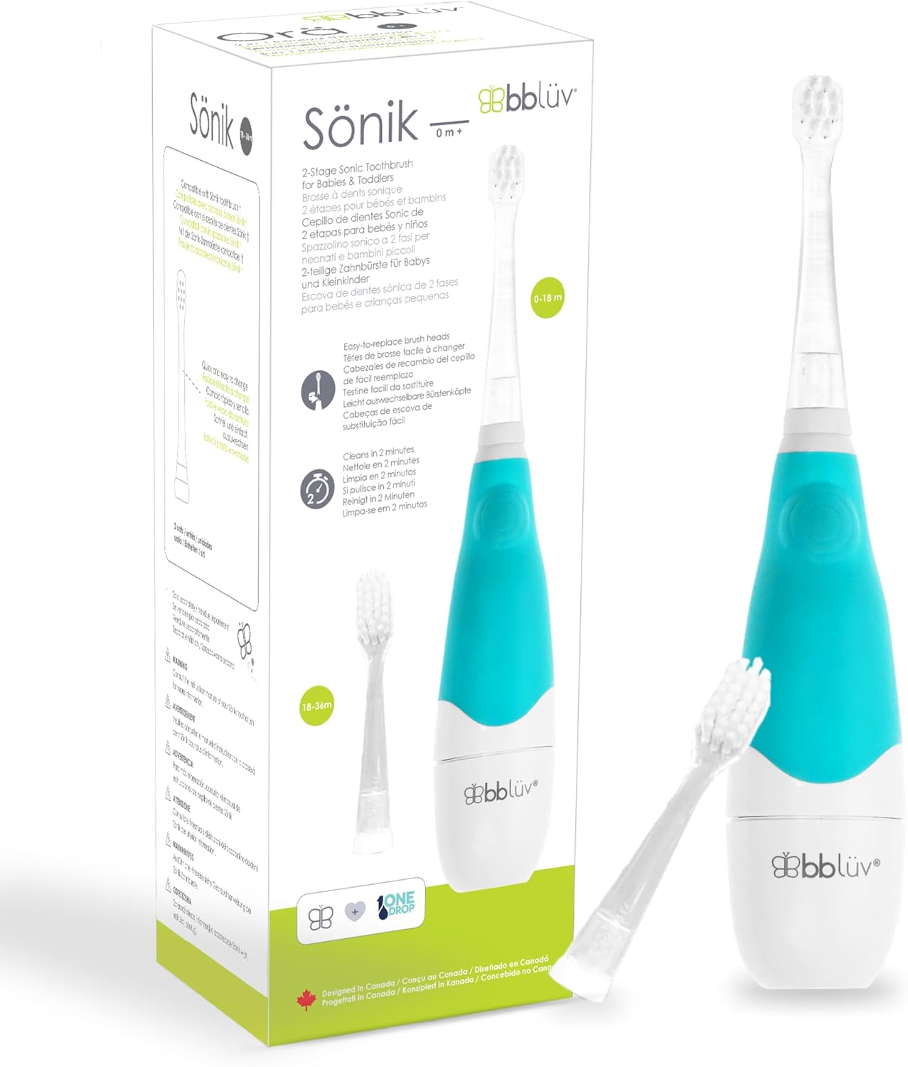 bblüv Sönik - Ultrasonic Baby Toothbrush for Infants and Toddlers ...