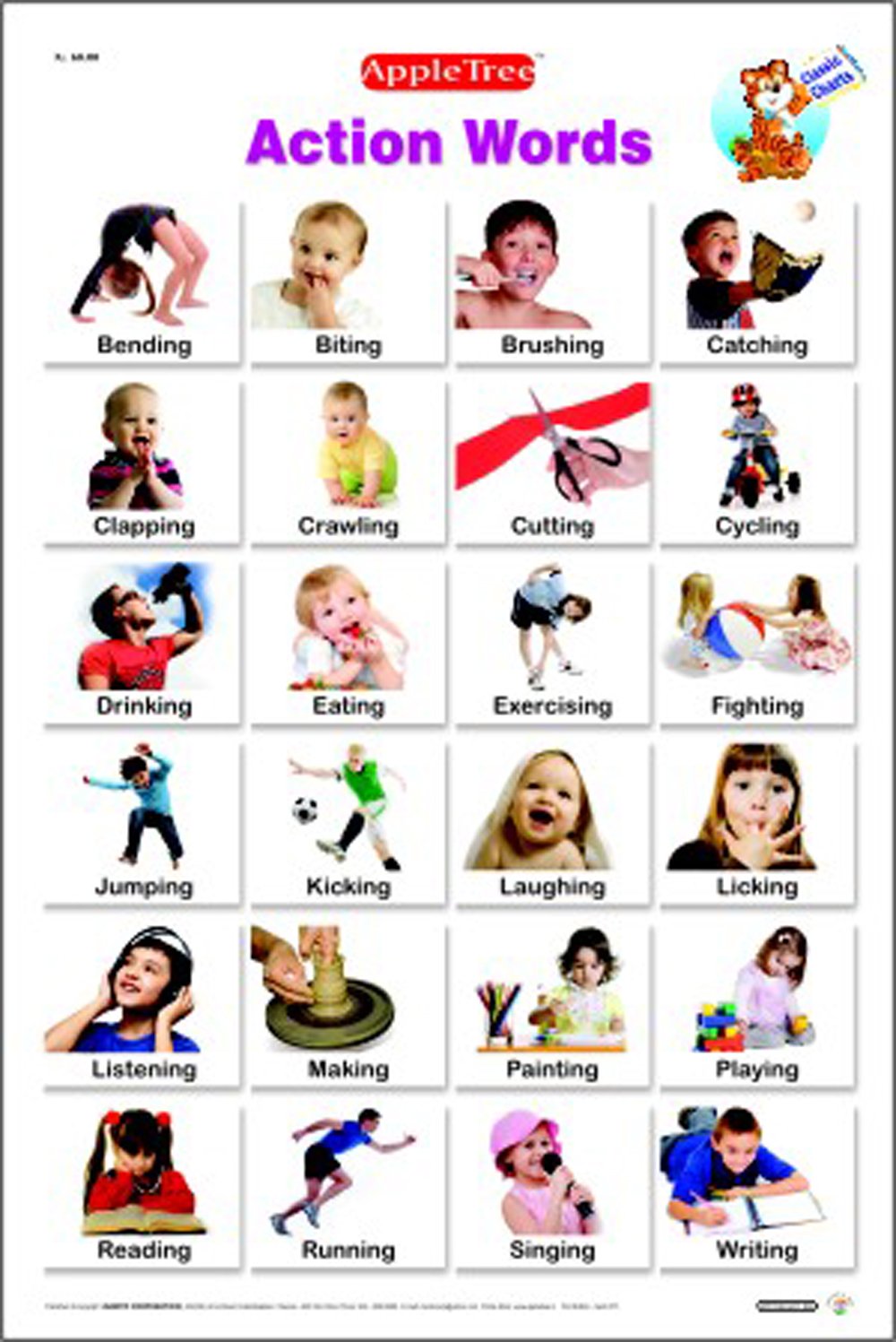 Educational Charts : Action Words : Amazon.in: Books