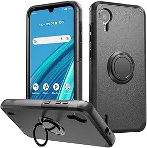Amazon.com: HRWireless Compatible for Cricket Debut S2, At&t Calypso 4 Case Cover with Ring ...