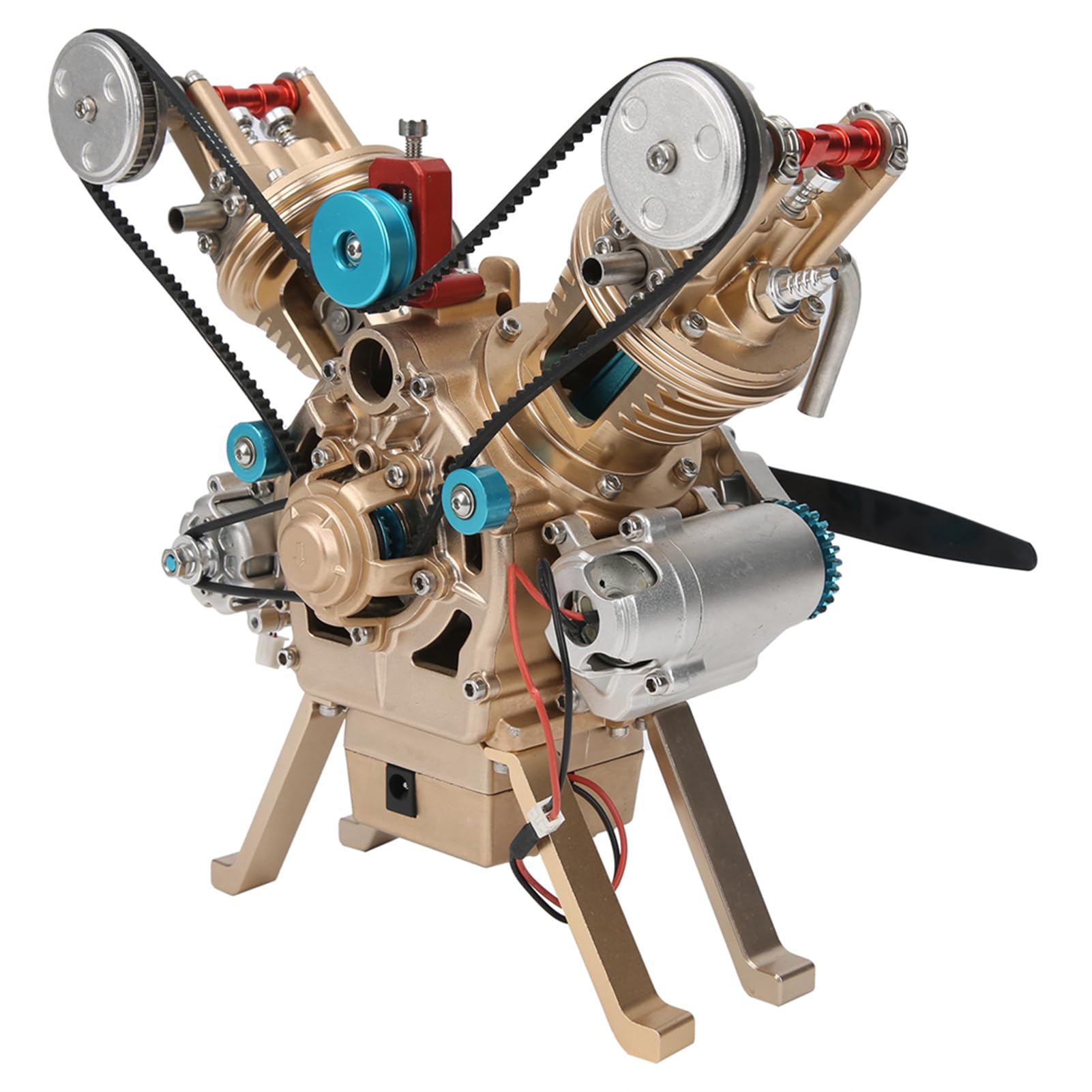 Amazon.com: DM14 Cylinder Engine Assembly Kit Metal Building Model Set ...