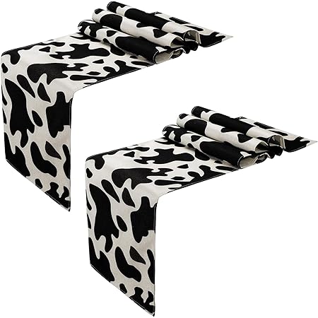 Amazon.com: Oudain 6 Pcs 54 x 108 Inch Cow Print Table Cloths for Party ...