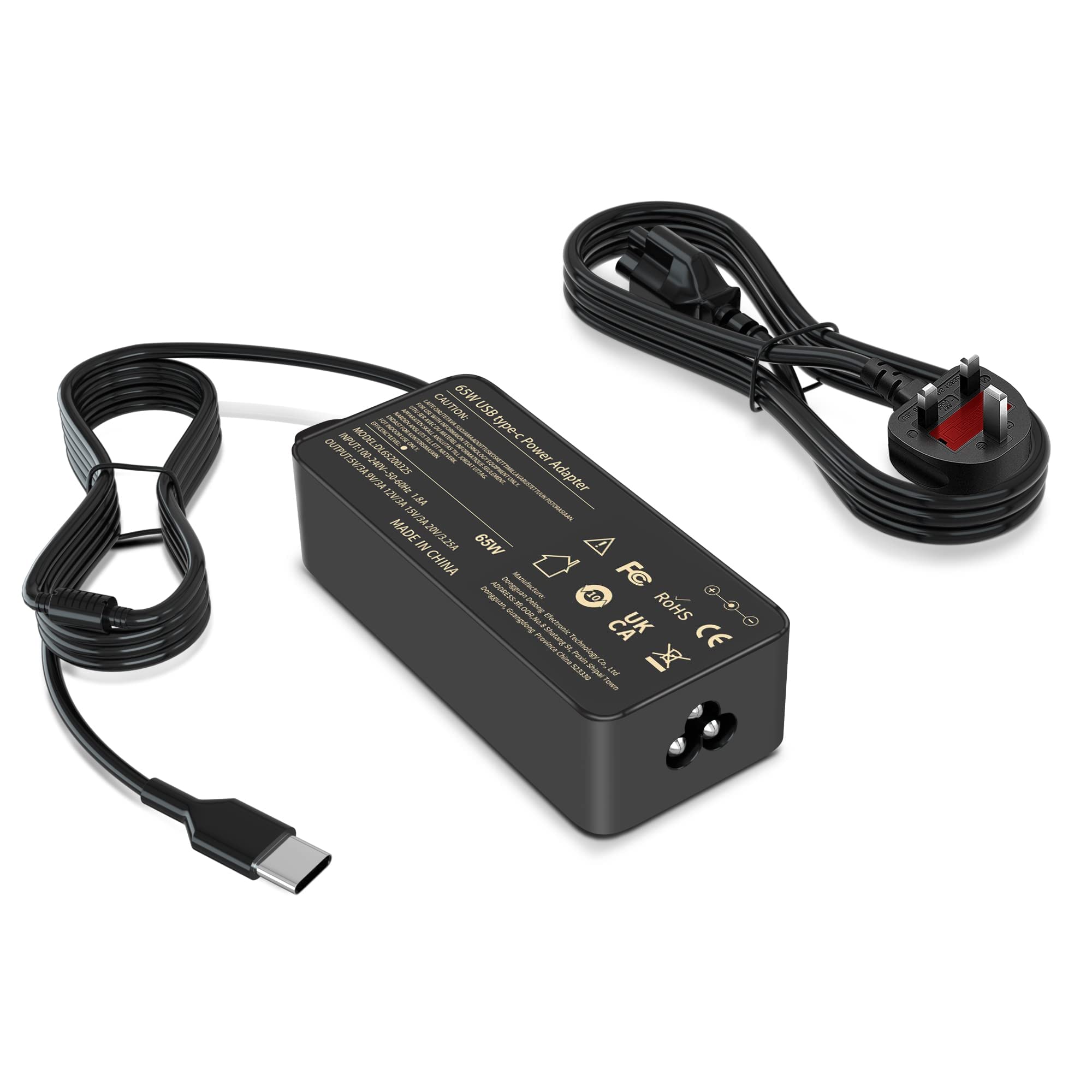 HP EliteBook 65w USB C Laptop Charger for HP EliteBook Elite Spectre ...