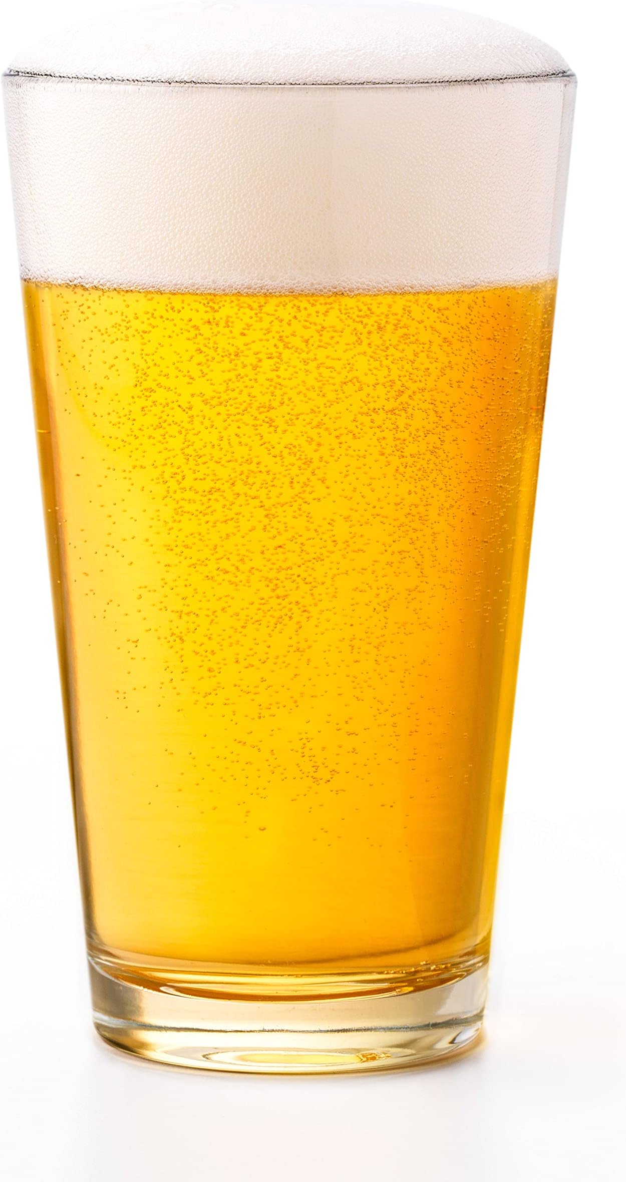 Amazon.com | Libbey Pint Glass with DuraTuff Rim (1639HT), 16oz - Set ...