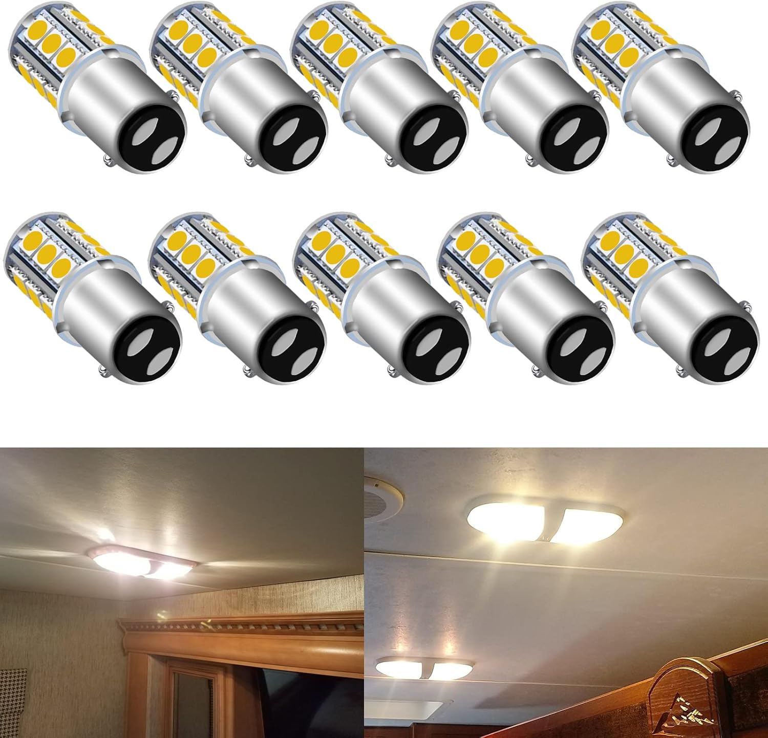 Amazon.com: UNXMRFF - Super Bright 1142 LED Bulbs Warm White, 1178 ...