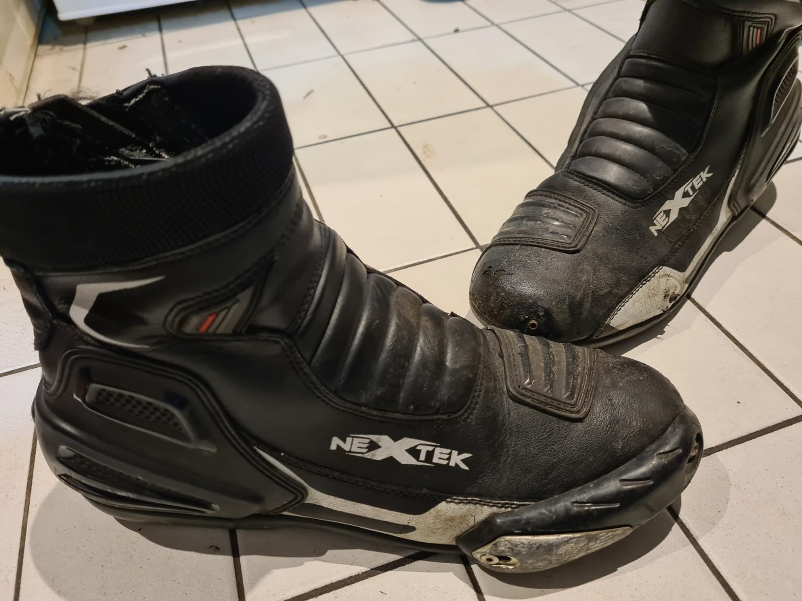 PROFIRST Waterproof Motorbike Boots Motorcycle Armoured Short Ankle ...