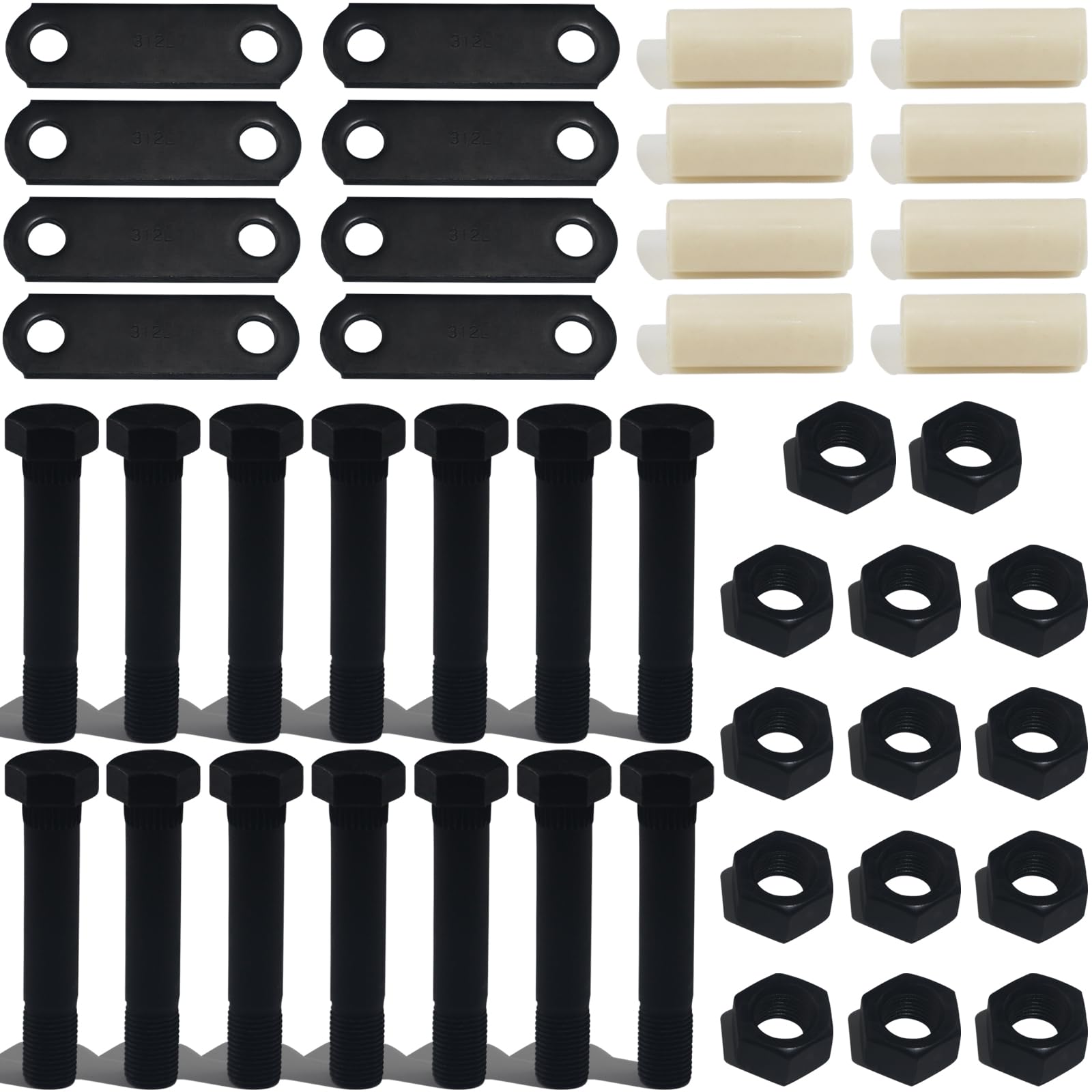 Amazon.com: iBroPrat Trailer Shackle Kit,Single Trailer Axle Shackle ...