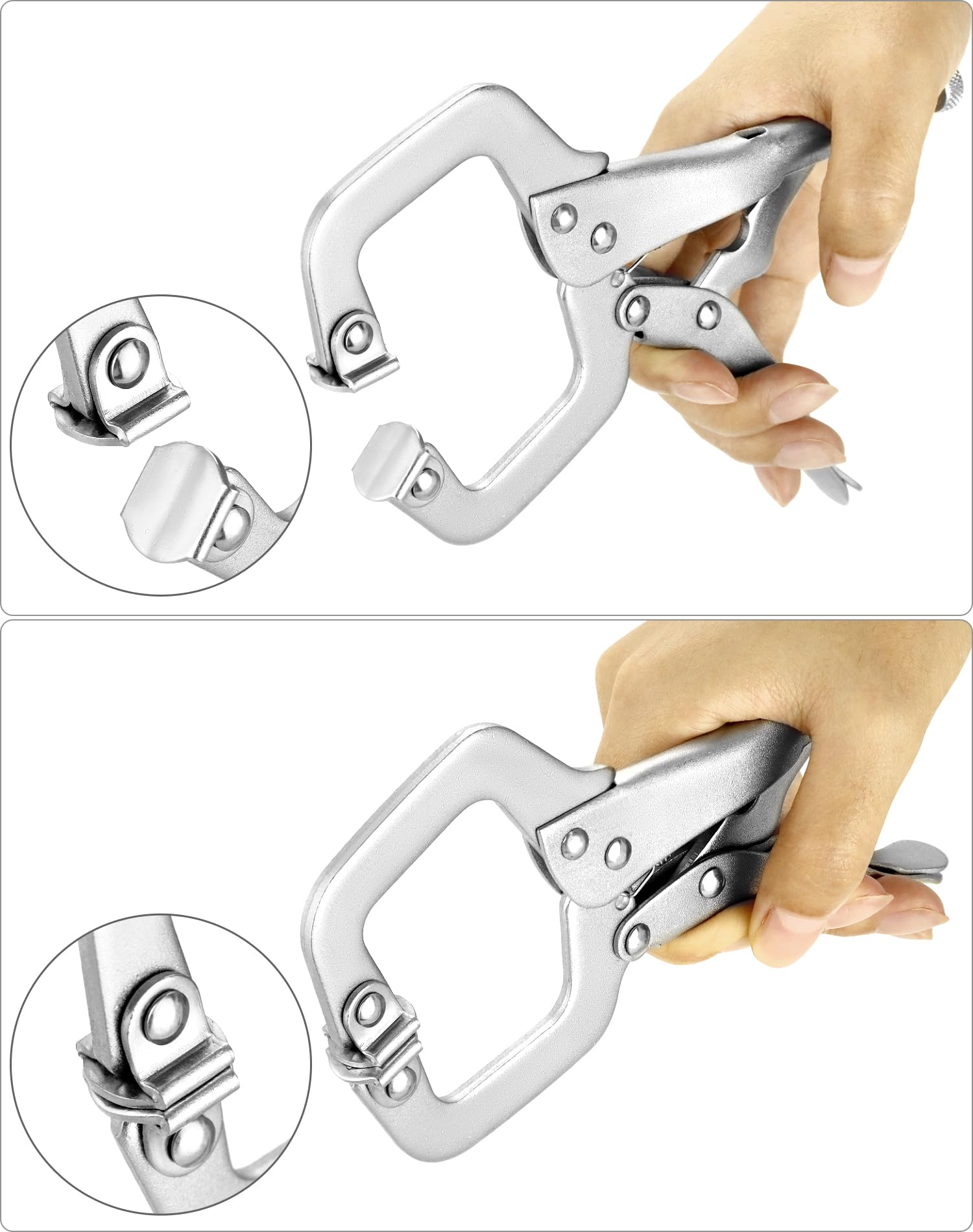 Locking Pliers QWORK C - Clap , 4 Pack 6 Inch Locking Plier, Adjustable ...