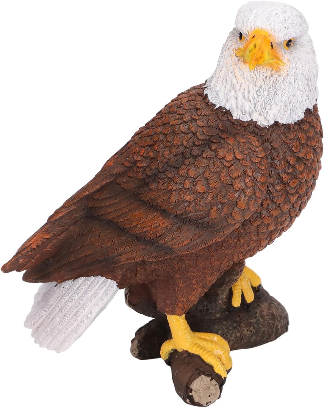 Amazon.com: Aladeno Bald Eagle Statue Resin Garden Decorations Head ...