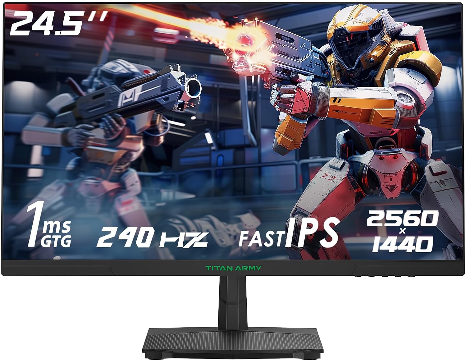 TITAN ARMY 24.5" Gaming Monitor 240Hz 1440p QHD 2560x1440p Fast IPS ...