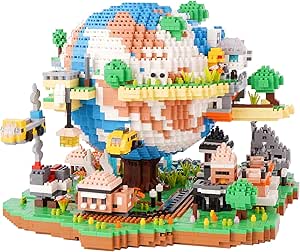 Amazon.com: Geniteen Micro Building Block Set, The Earth Model Building ...