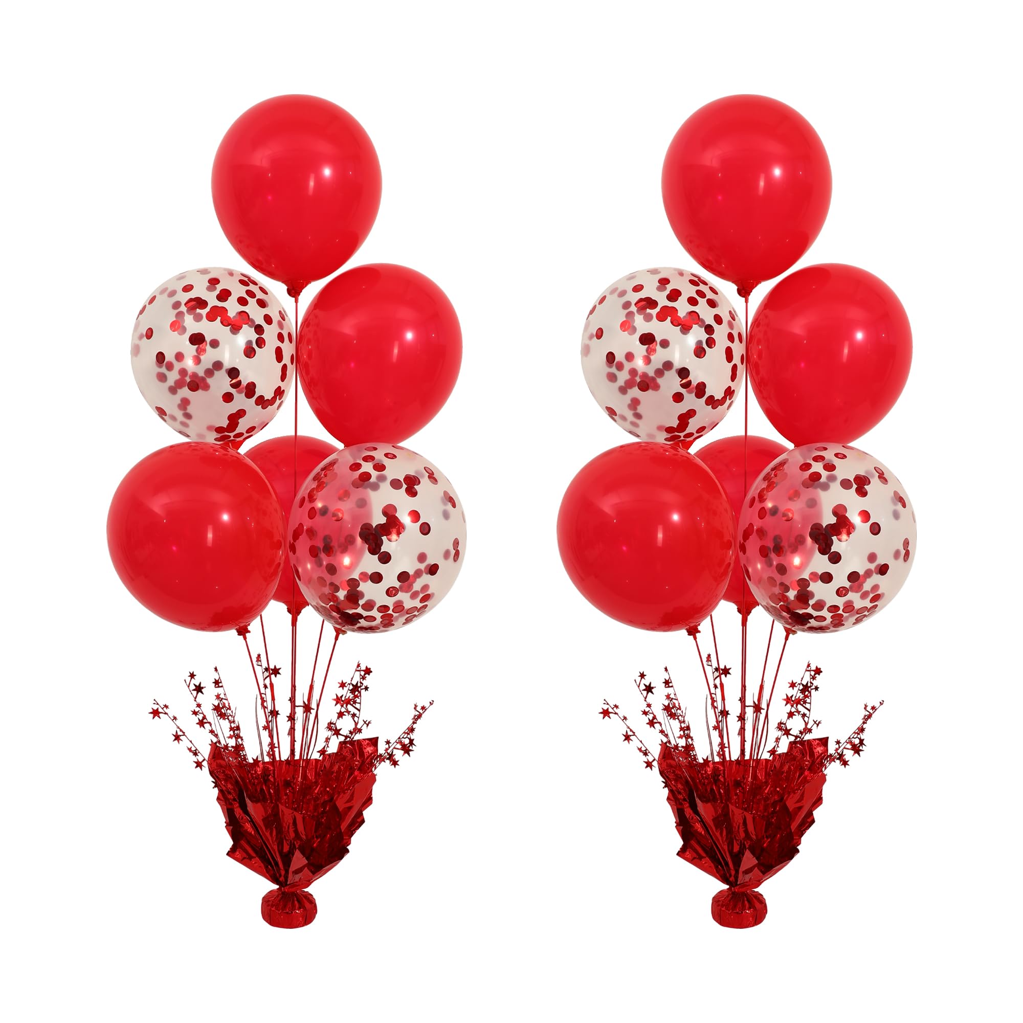 Amazon.com: BoKin Centerpieces for Tables Red 2 Sets,Red Table ...