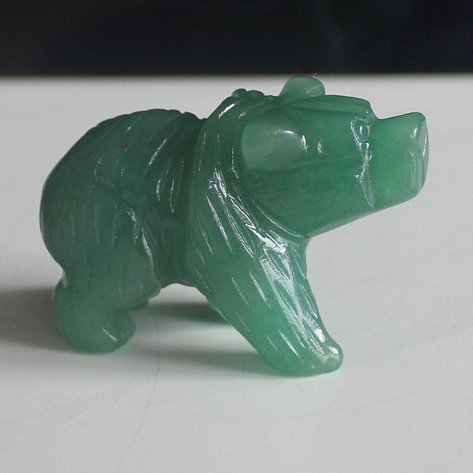 Amazon.com: Fundamental Rockhound: 1 1/4" Carved Marble Polar Bear ...