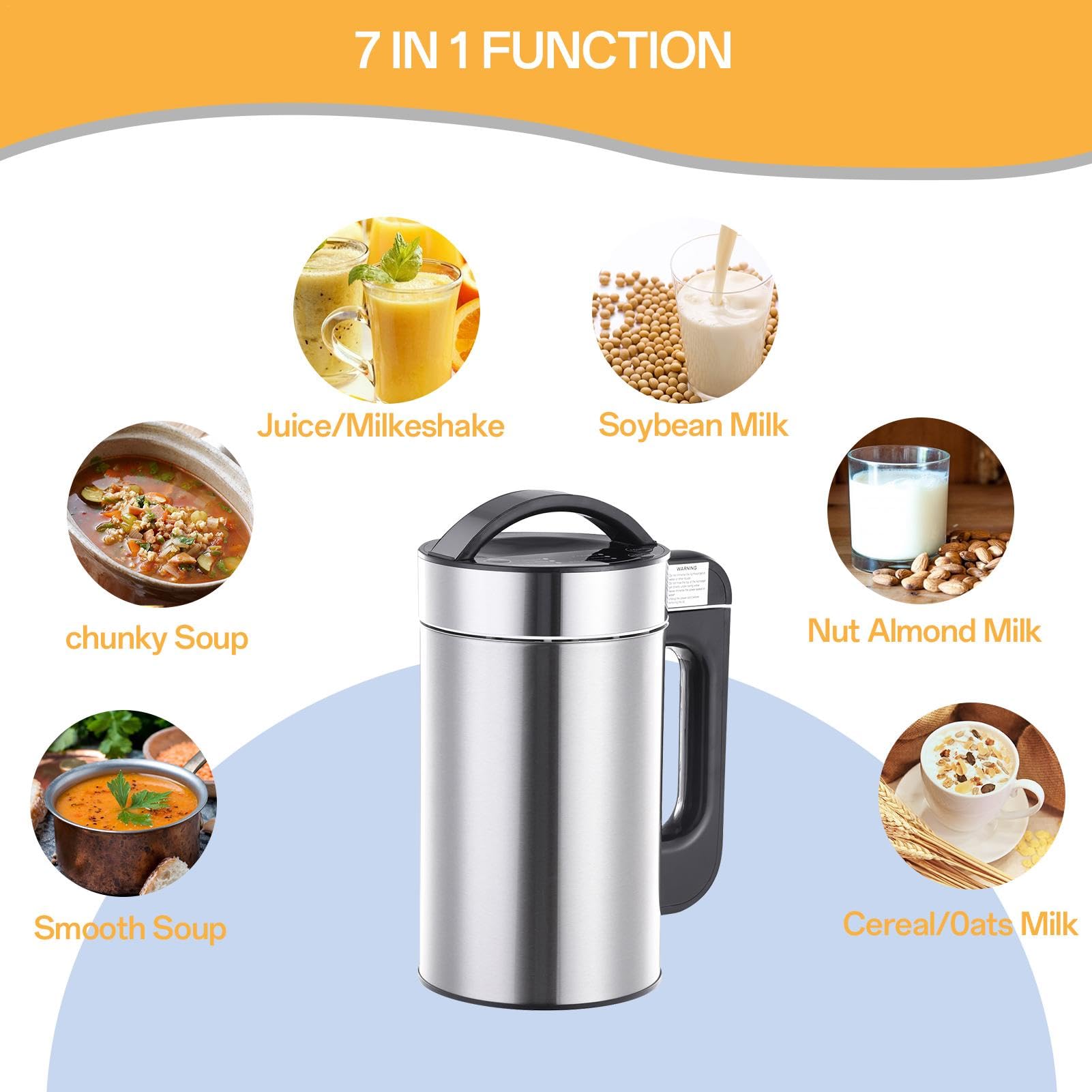Snapklik.com : Automatic Nut Milk Maker - Nut Milk Mixer Machine 40oz ...