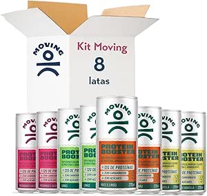 Kit 8 Refrigerantes Proteico MOVING 4 Sabores 270ml (2 cada) : Amazon ...