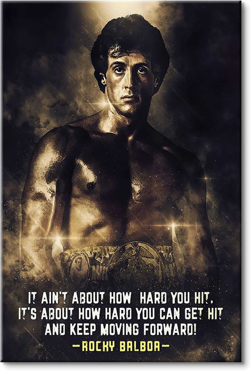 Amazon.com: Poster Sylvester Stallone Inspirational Quotes Classic ...