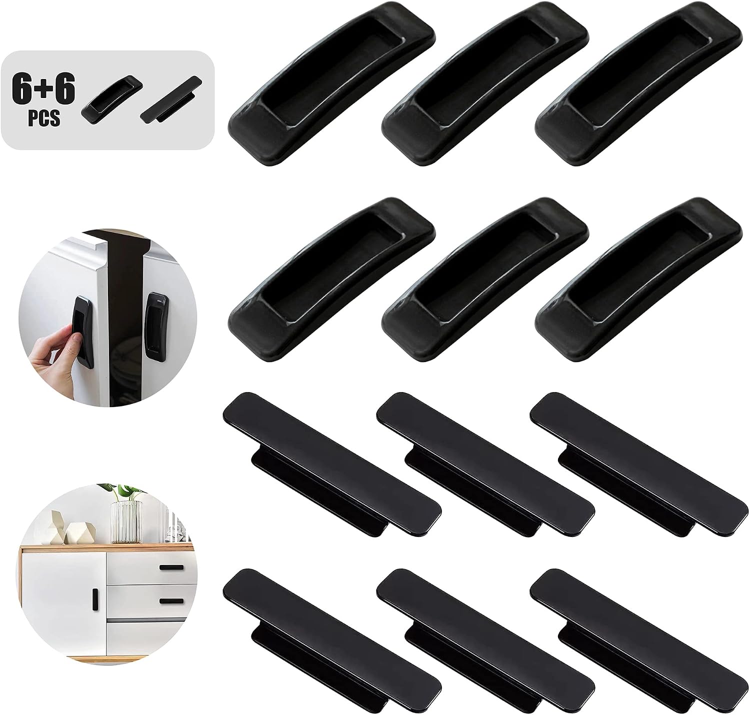 Amazon.com: Shaoduoli Self-Stick Handle,Multipurpose Adhesive Knobs ...
