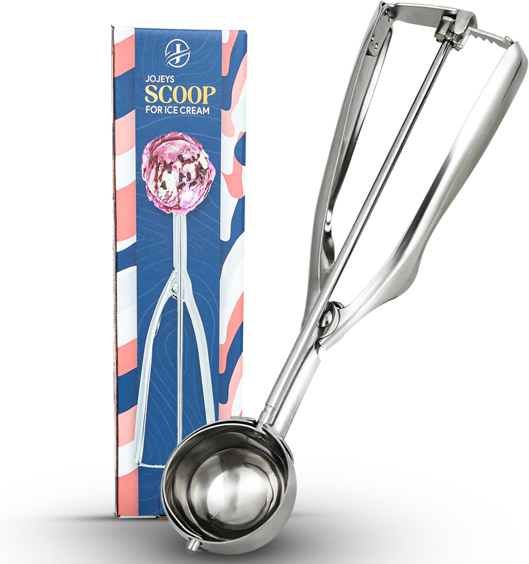 Rpanle Ice Cream Scoops with Easy Trigger, Stainless Steel Cookie Scoop ...