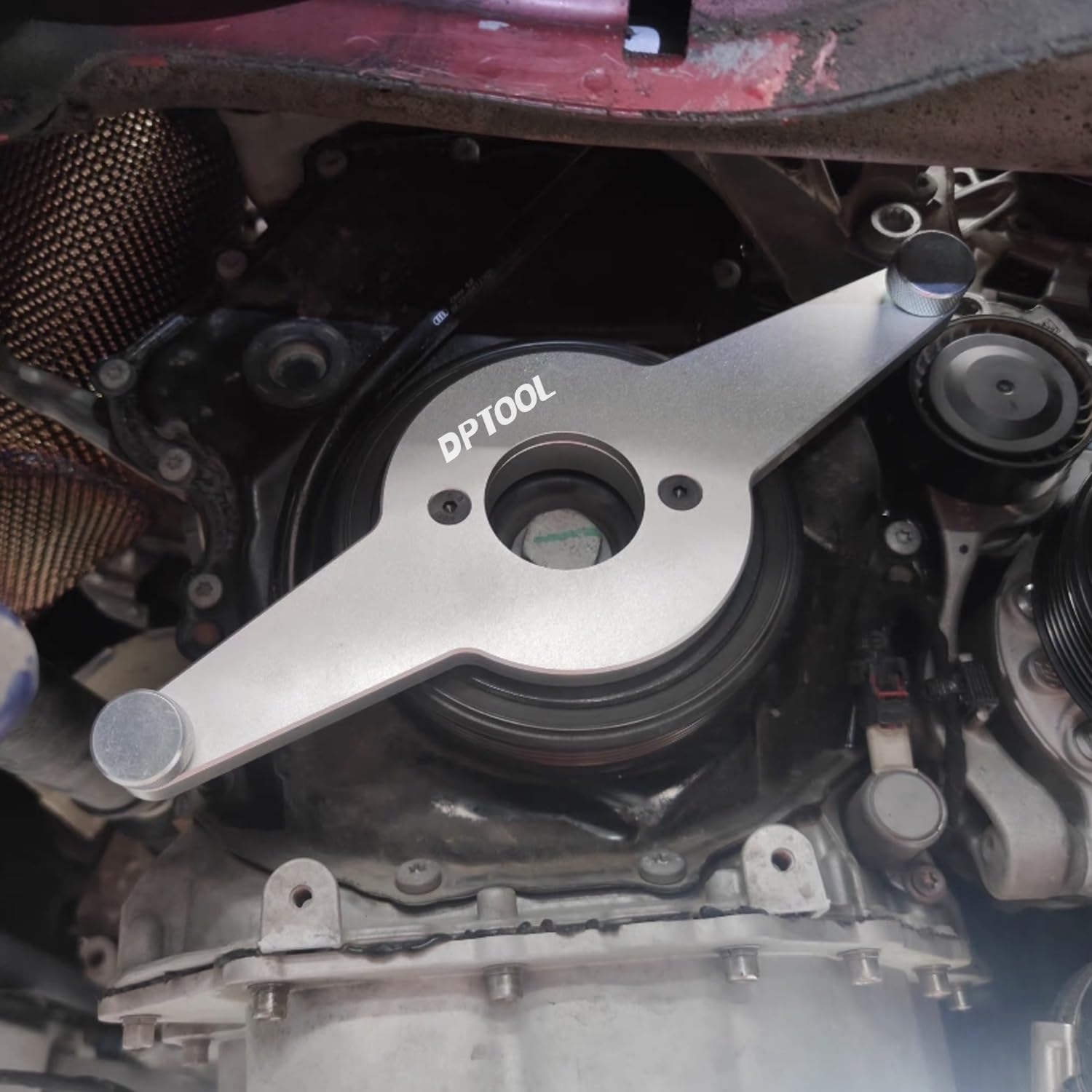 Snapklik.com : DPTOOL Vibration Damper Holding Tool Crankshaft Pulley ...