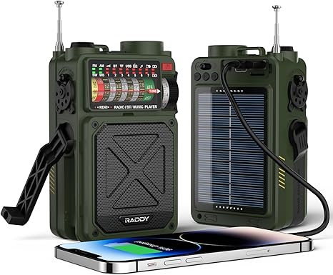 Amazon.com: Raddy RE40 Portable Shortwave Radio FM/AM/SW/WB Receiver ...